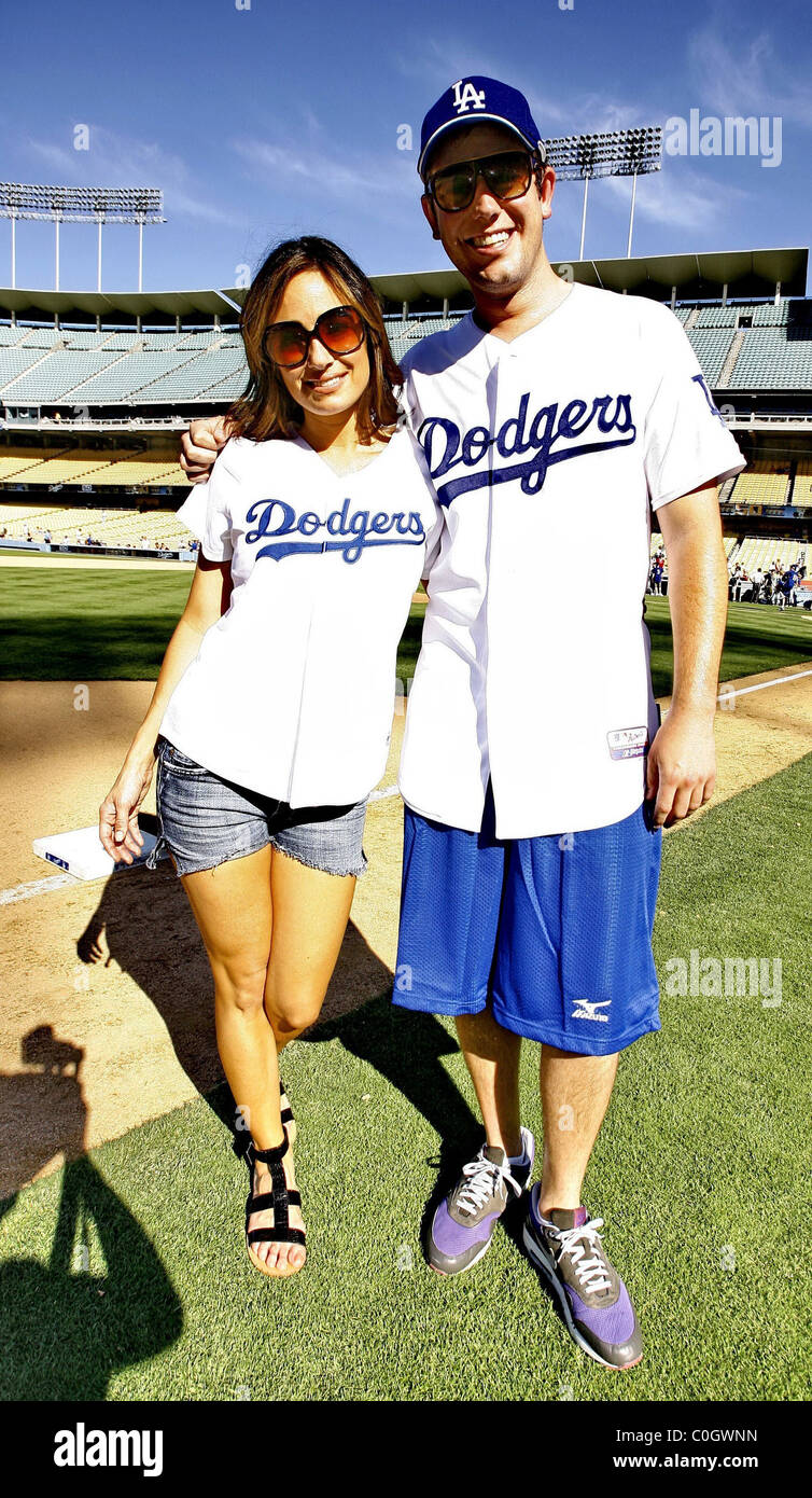 Ben Lions, Kat Saddler Dodgers 50th Hollywood Stars soft ball game held ...