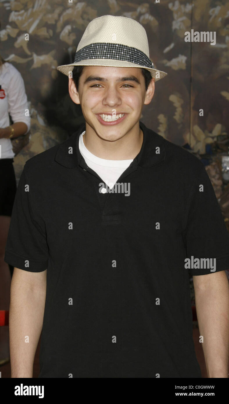 David Archuleta World premiere of Disney Pixar's ' Wall-E' at The Greek ...