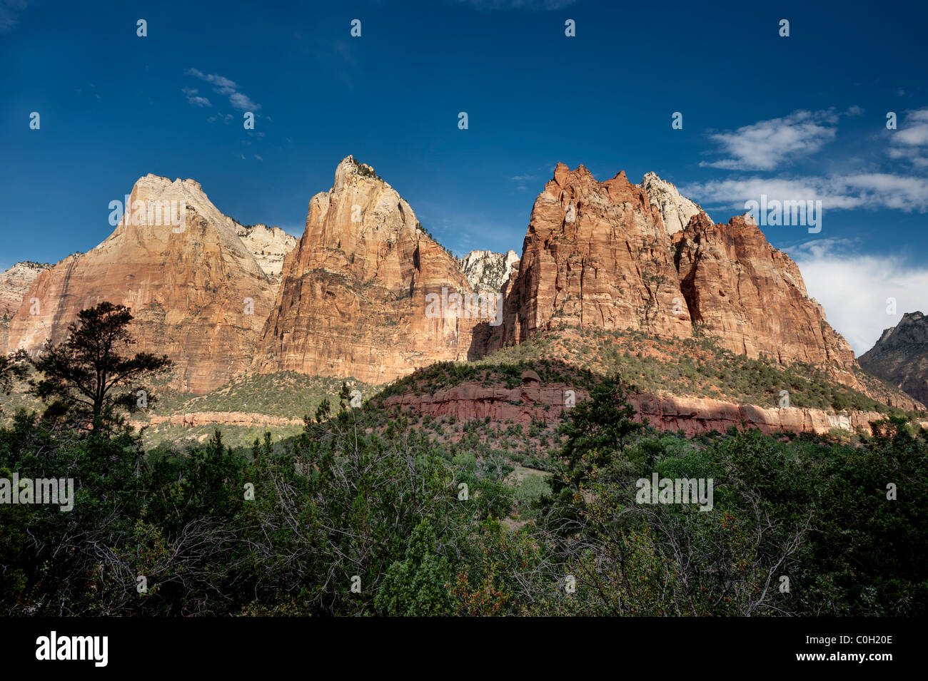 The Three Patriarchs, Abraham, Issac, and Jacob, in Zion National Park ...
