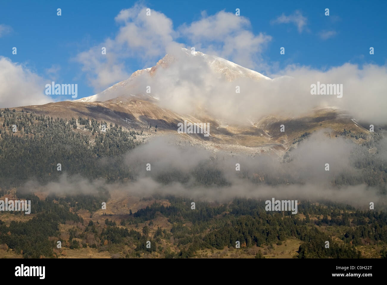 The Velouchi peak, close to Karpenisi town in central mountainous ...