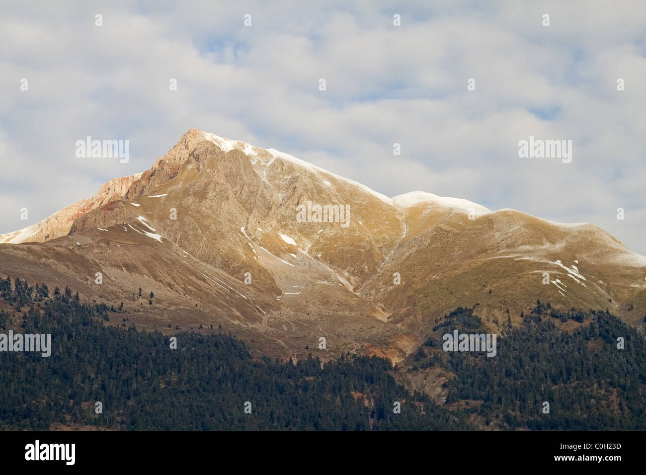 The Velouchi peak, close to Karpenisi town in central mountainous ...