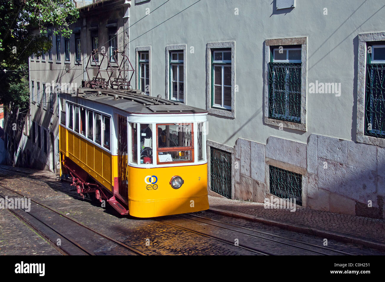 Elevator lift funicular Lisbon Stock Photo - Alamy