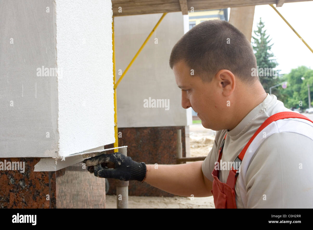 Wet plaster hi-res stock photography and images - Alamy