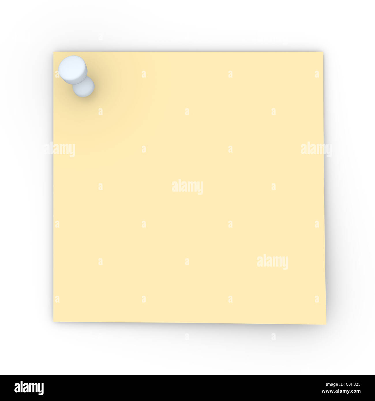 Blank pinned note Stock Photo - Alamy