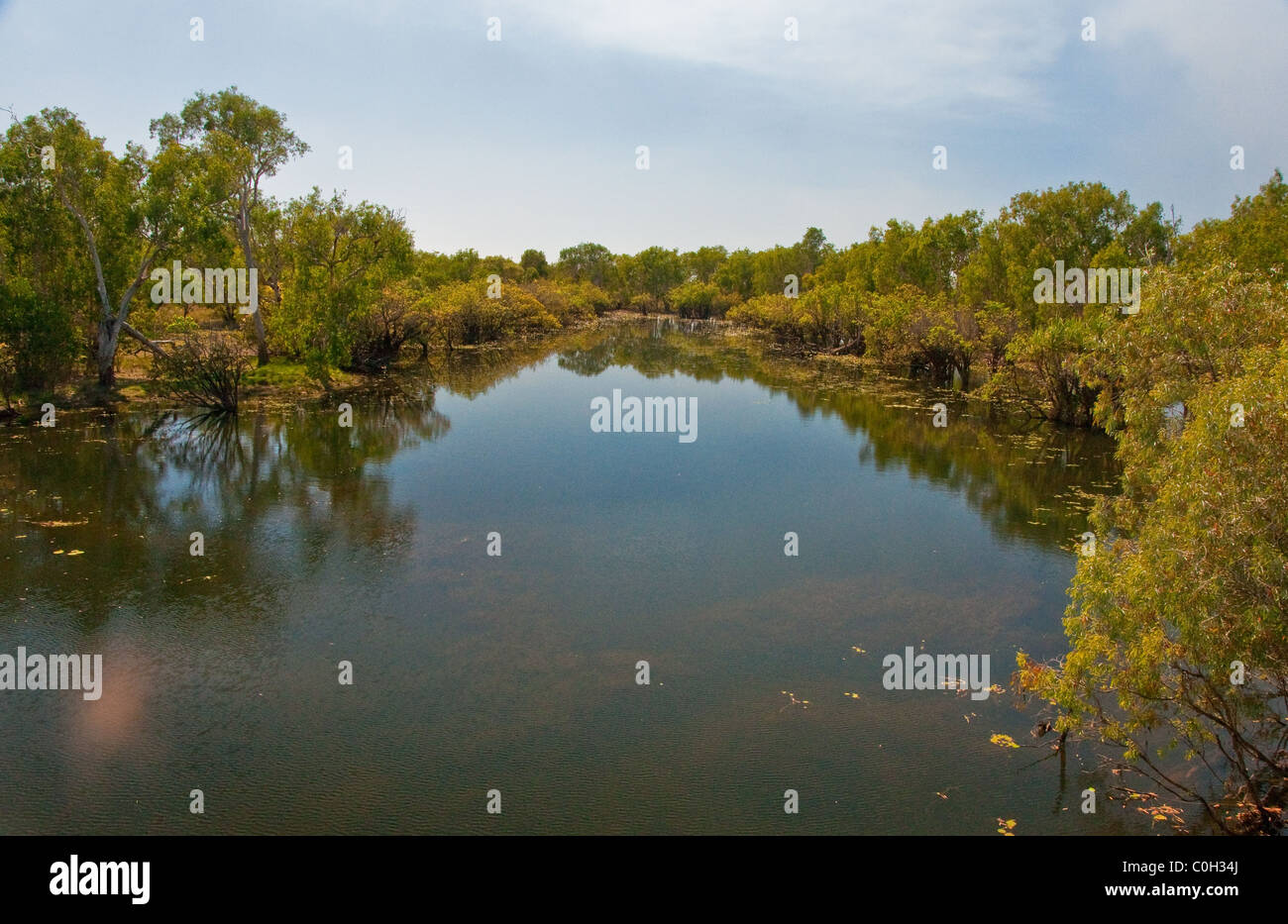 wide river in the australian outback, northern territory Stock Photo ...