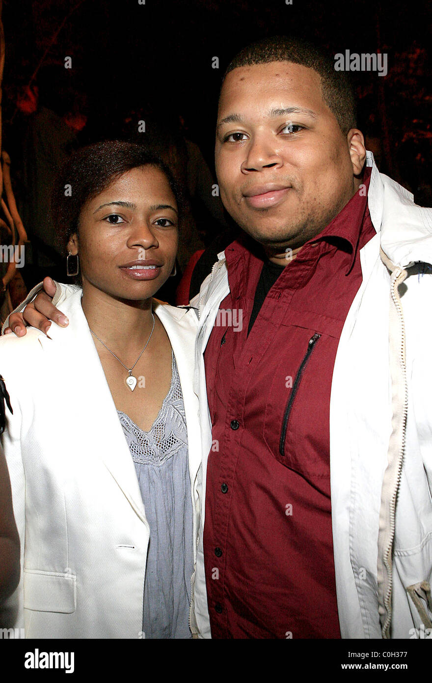 Carmen Renee Thompson and Devo Springsteen Alicia Keys after show party ...
