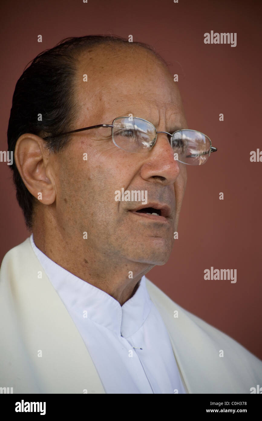Catholic priest Alejandro Solalinde gives a mass in his shelter for ...