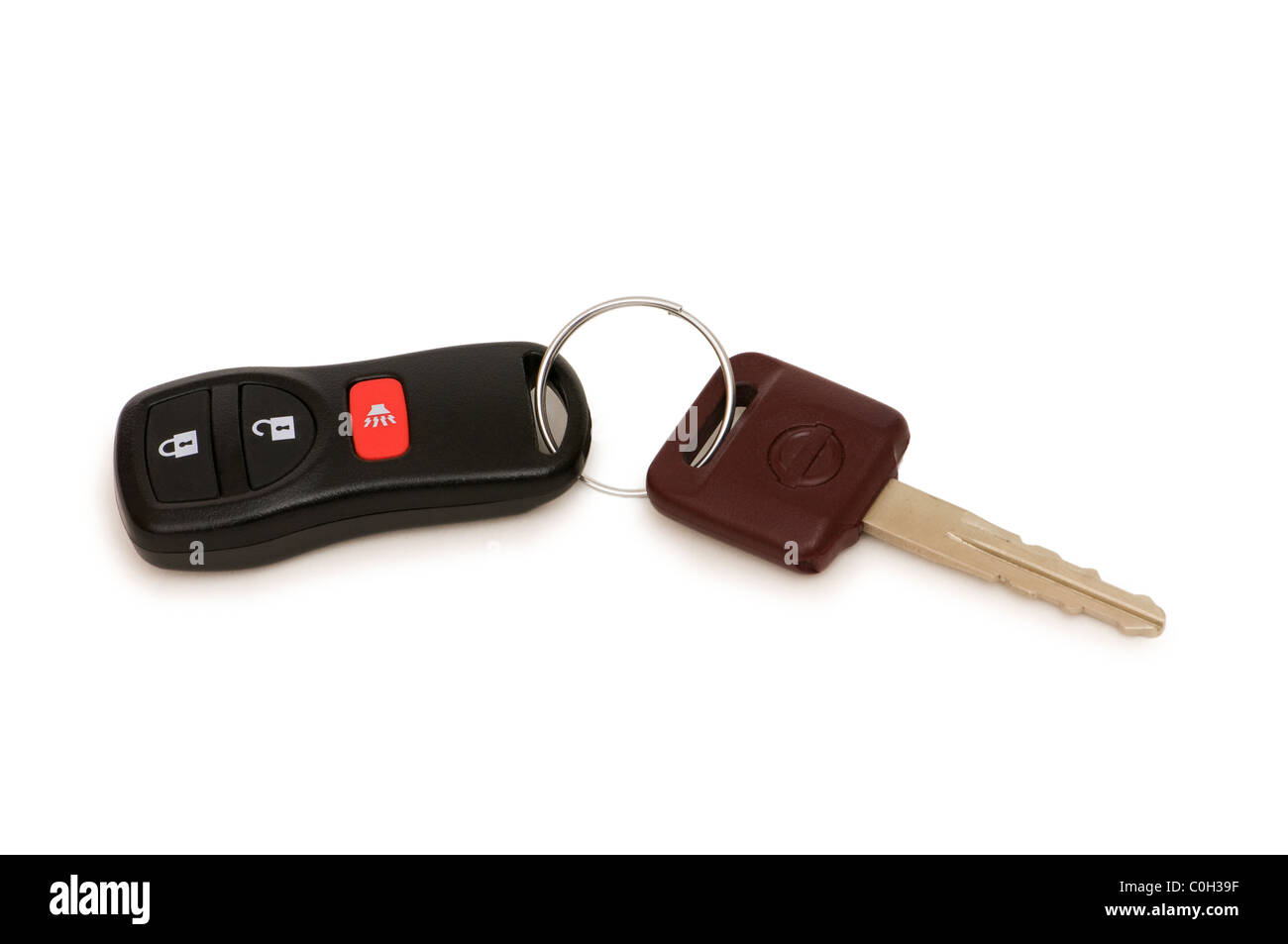 Car keys isolated on the white background Stock Photo - Alamy