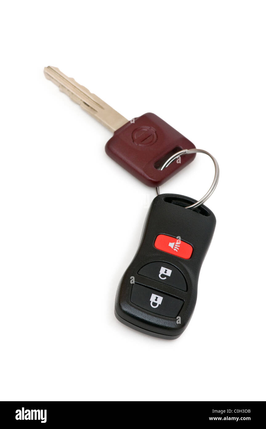 Car keys isolated on the white background Stock Photo - Alamy