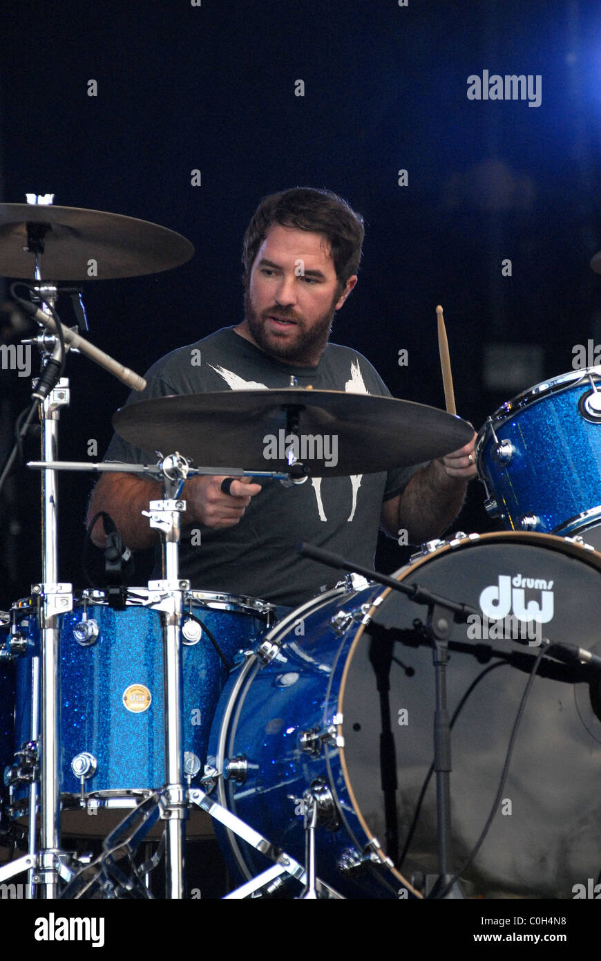 Zach Lind of Jimmy Eat World Download Festival 2008 - Day Three ...