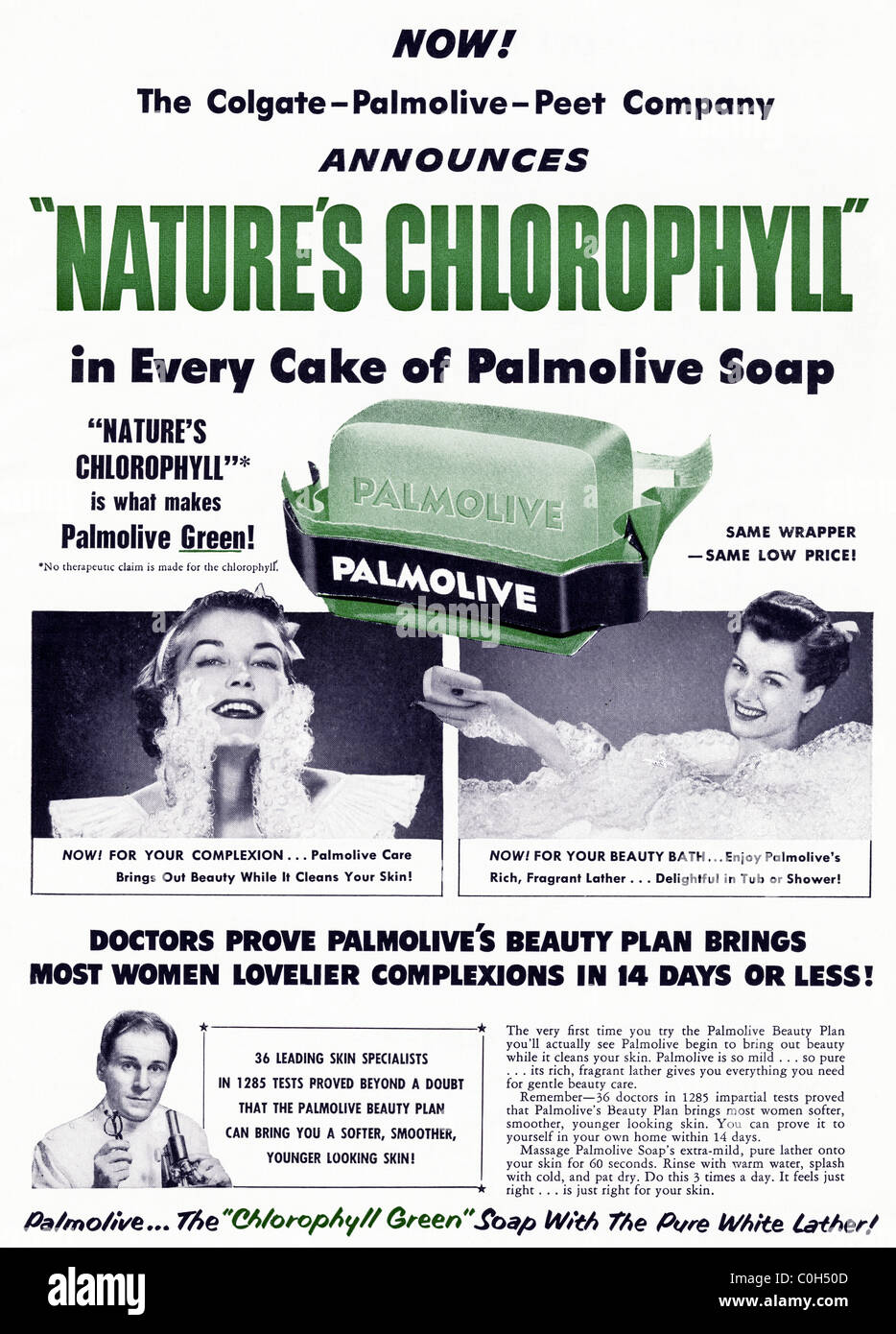 Soap advert 1950s hi-res stock photography and images - Alamy