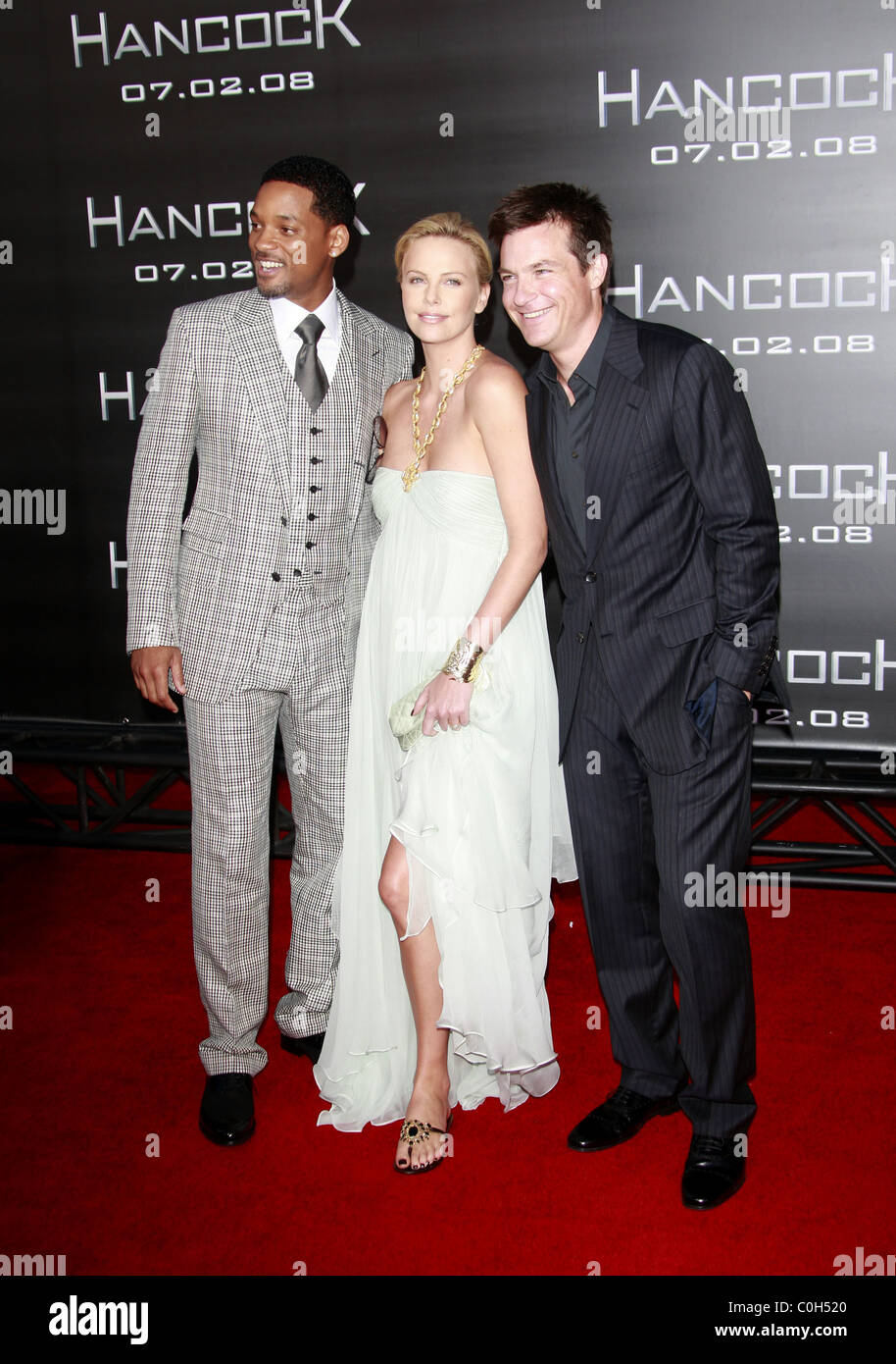 Will Smith, Charlize Theron and Jason Bateman 'Hancock' Los Angeles ...