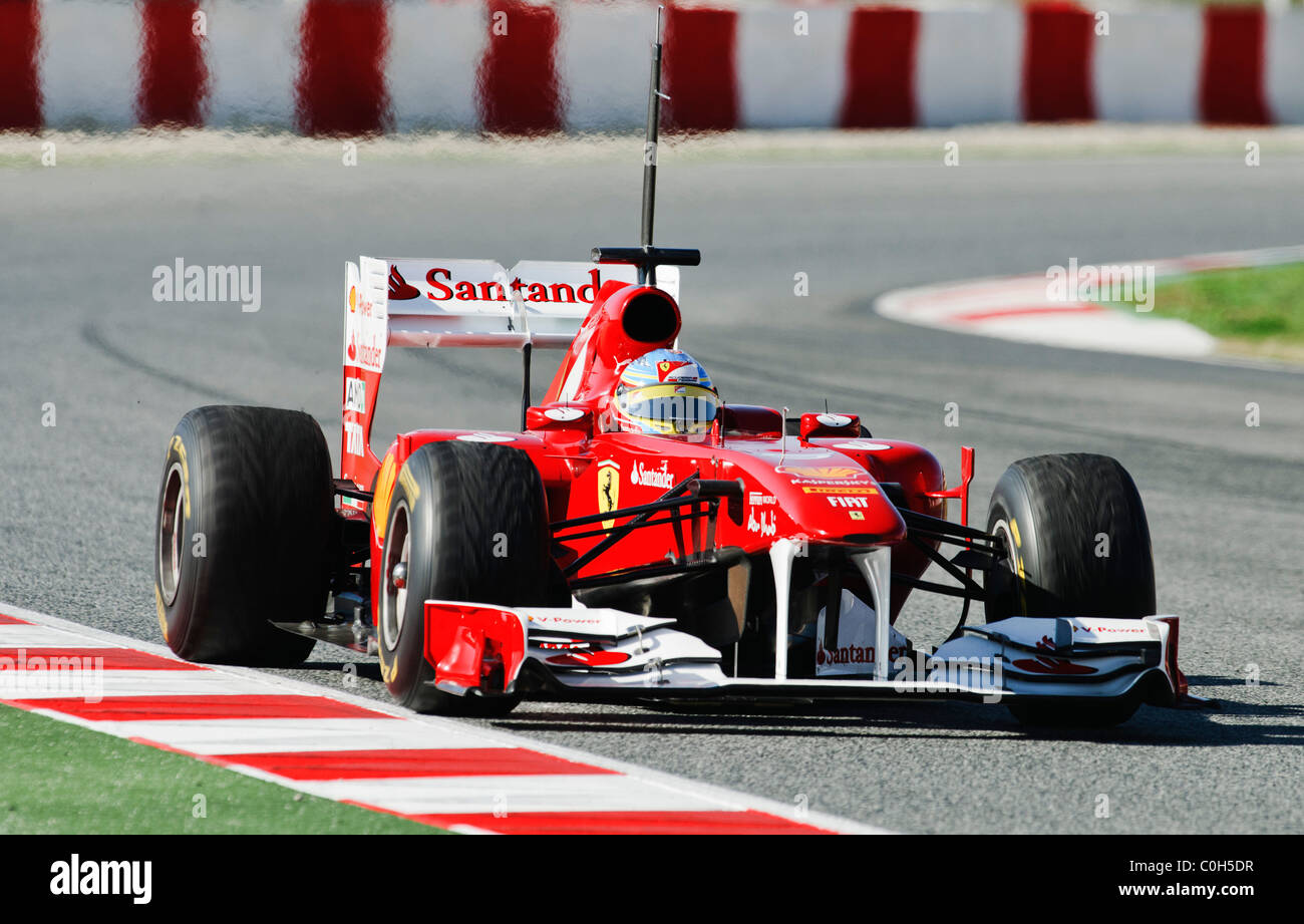 Fernando Alonso (ESP) in the Scuderia Ferrari F150th Formula One ...
