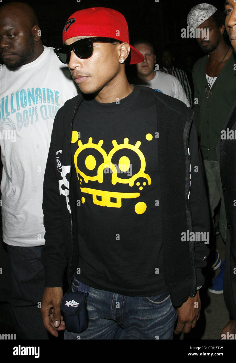 Pharrell Williams leaving Maddox club. London, England - 02.07.08 Will ...