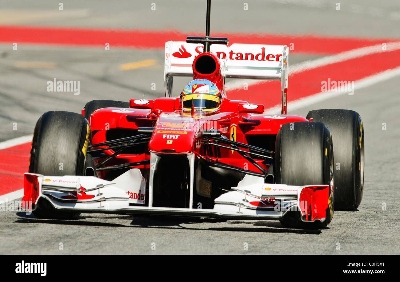 Fernando Alonso (ESP) in the Scuderia Ferrari F150th Formula One ...