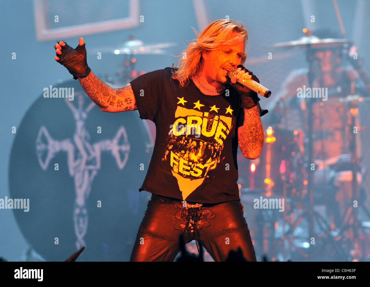 Singer Vince Neil of Motley Crue performing on the opening night of the ...