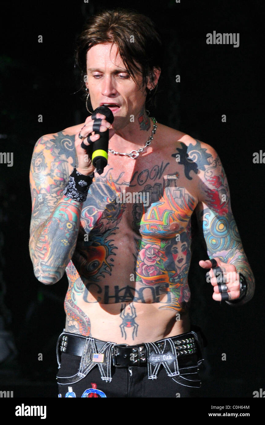 Singer Josh Todd of Buckcherry performing on the opening night of the ...