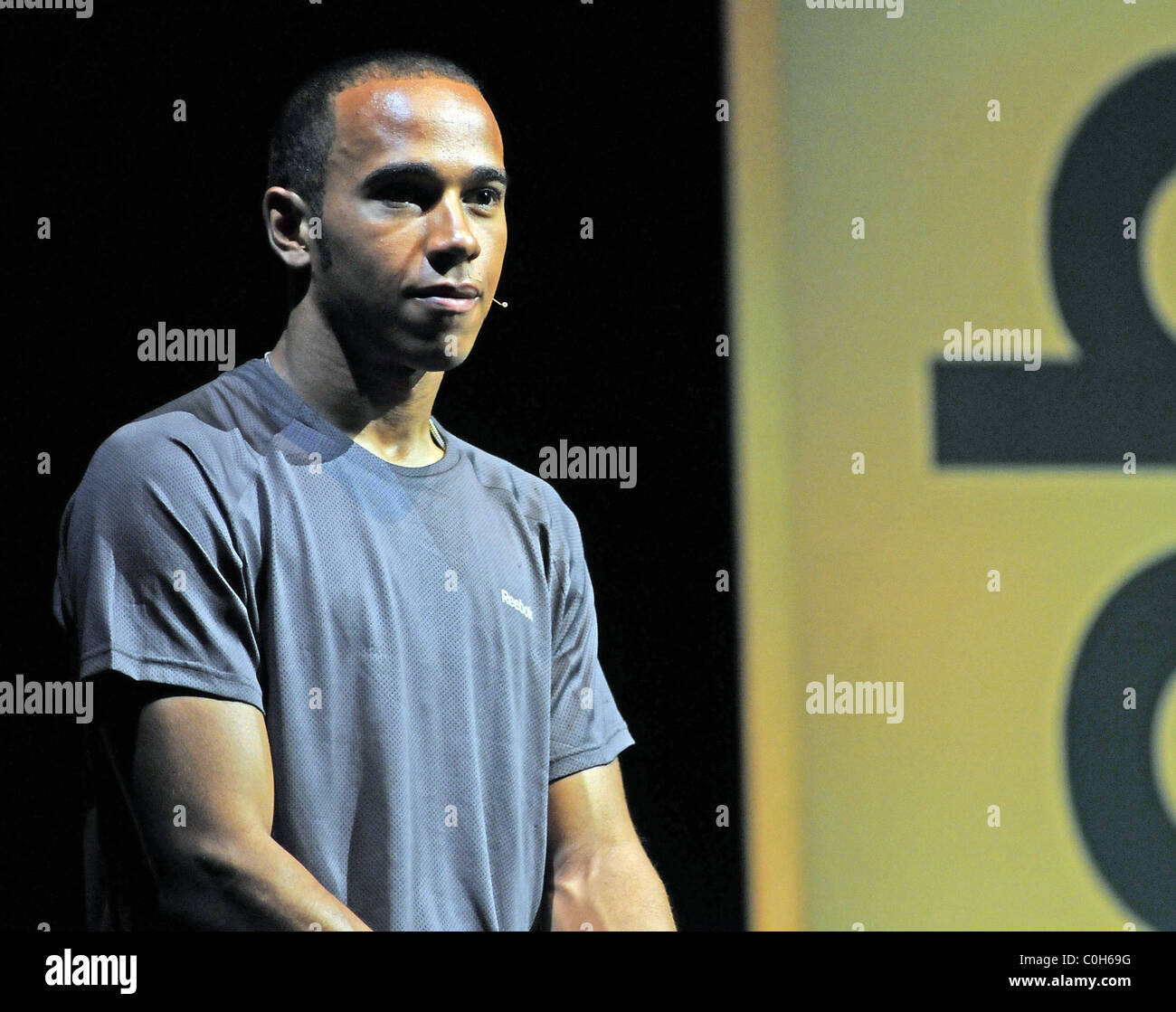 Lewis Hamilton attends a press conference to announce that he is the ...