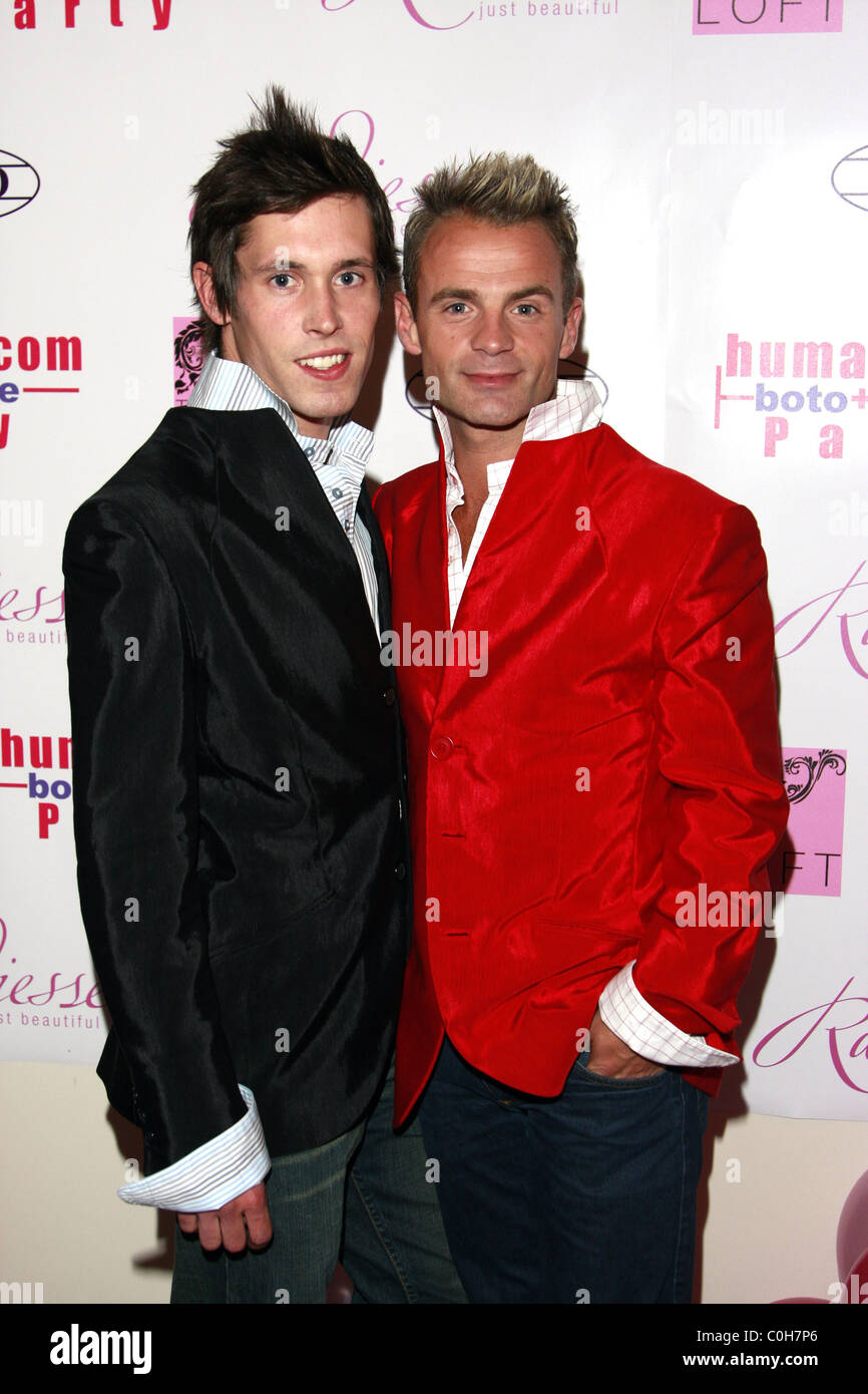 Benjamin Veale and Julian Bennett HumanHi Botox themed party held at ...