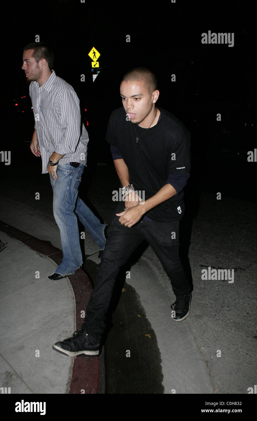 Evan Ross at Coco de Ville nightclub Los Angeles, California - 03.07.08 ...