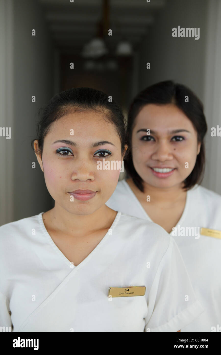Portrait of spa therapists Stock Photo - Alamy