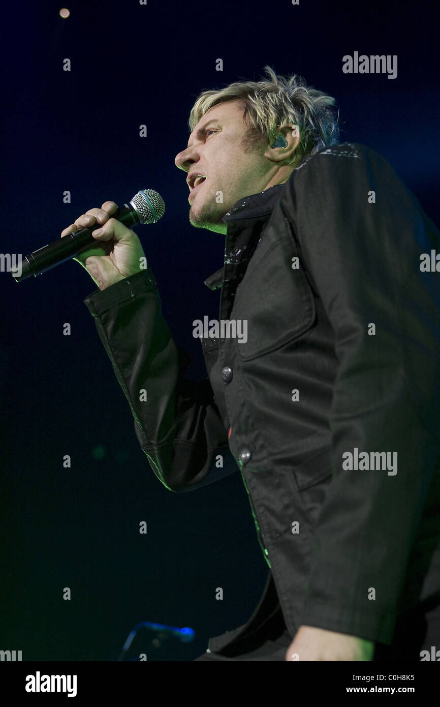 Simon Le Bon of Duran Duran performs at the O2 Arena London, England ...