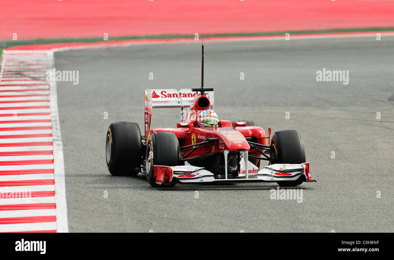 Fernando Alonso (ESP) in the Scuderia Ferrari F150th Formula One ...