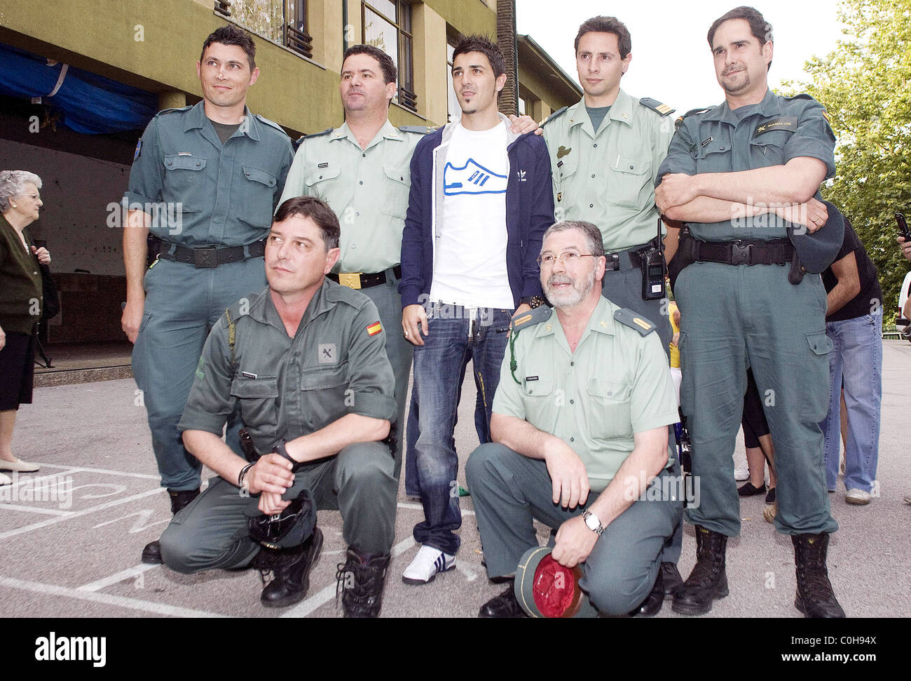 Spanish Footballer David Villa is honoured by his home town of Tuilla ...