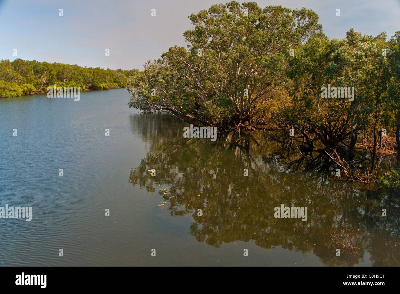 wide river in the australian outback, northern territory Stock Photo ...