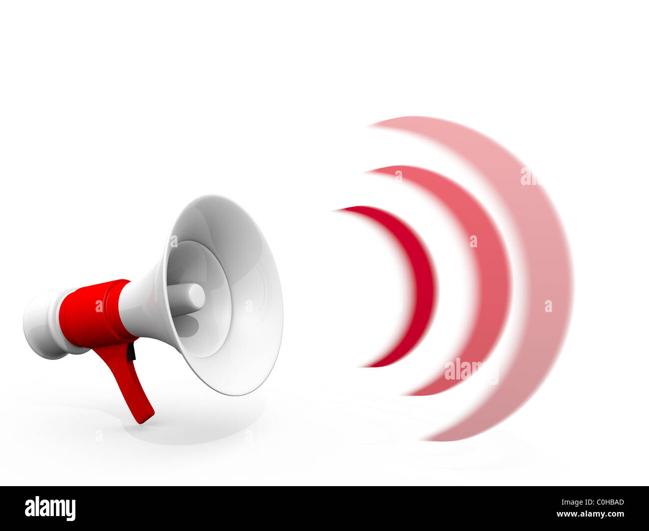 Megaphone really loud Stock Photo - Alamy