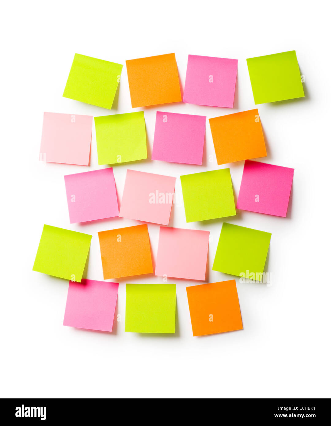 Reminder notes isolated on the white background Stock Photo - Alamy