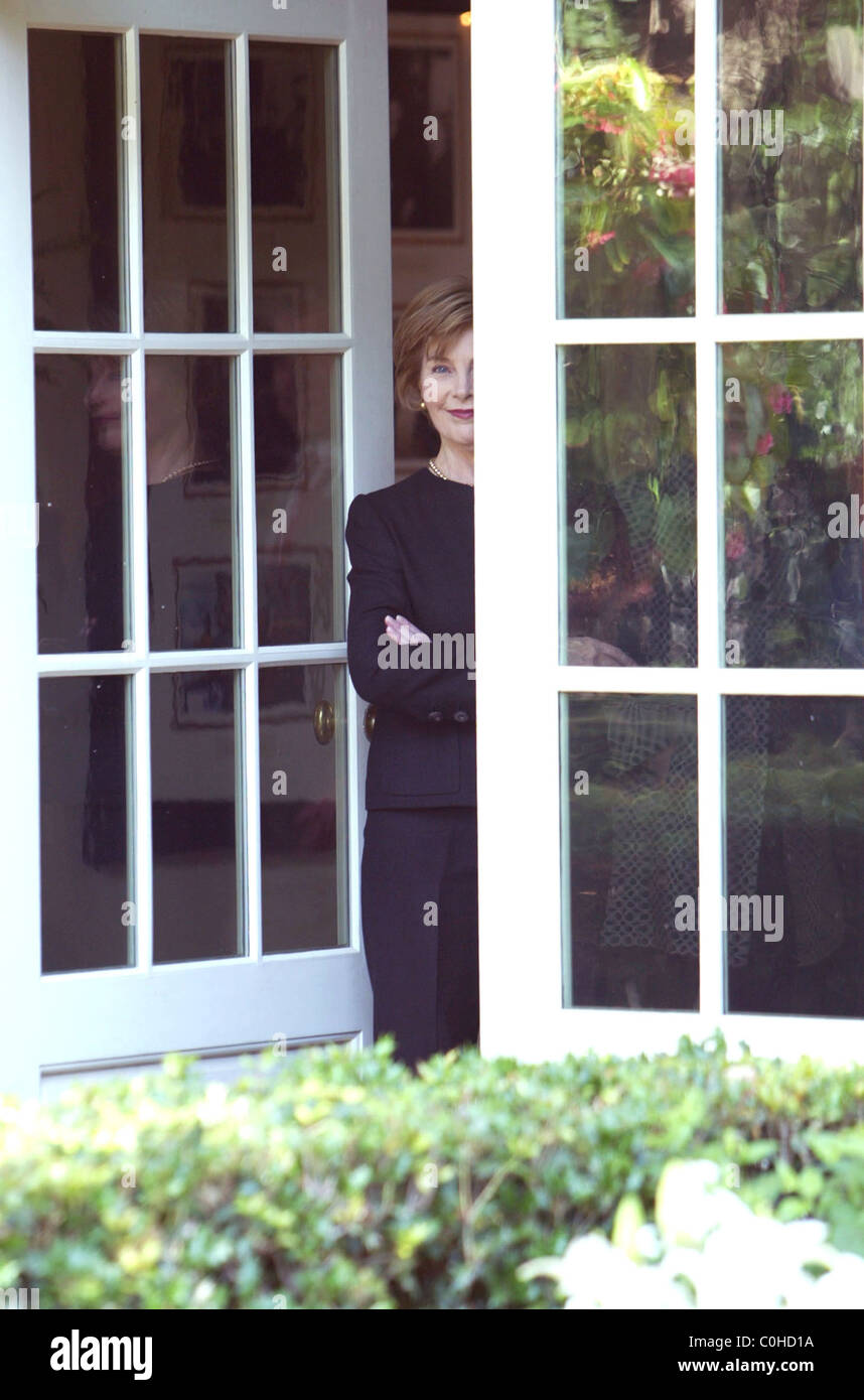 First Lady Laura Bush The First Lady's press conference in the East ...