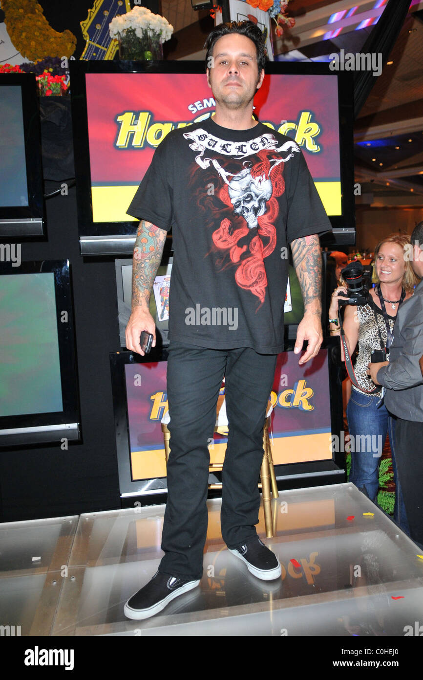 Rob Patterson of Korn Celebrities attend the debut of Blackjack at the ...