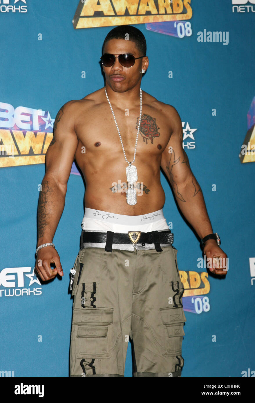 Nelly BET Awards 2008 at the Shrine Auditorium - press room Los Angeles ...