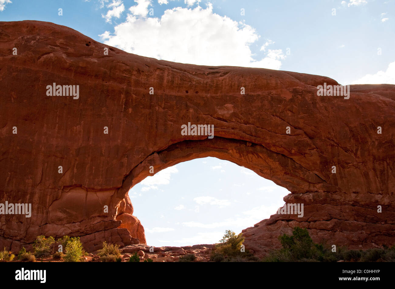 North Window Arch,Created by Ceaseless Erosional Powers of Wind and ...