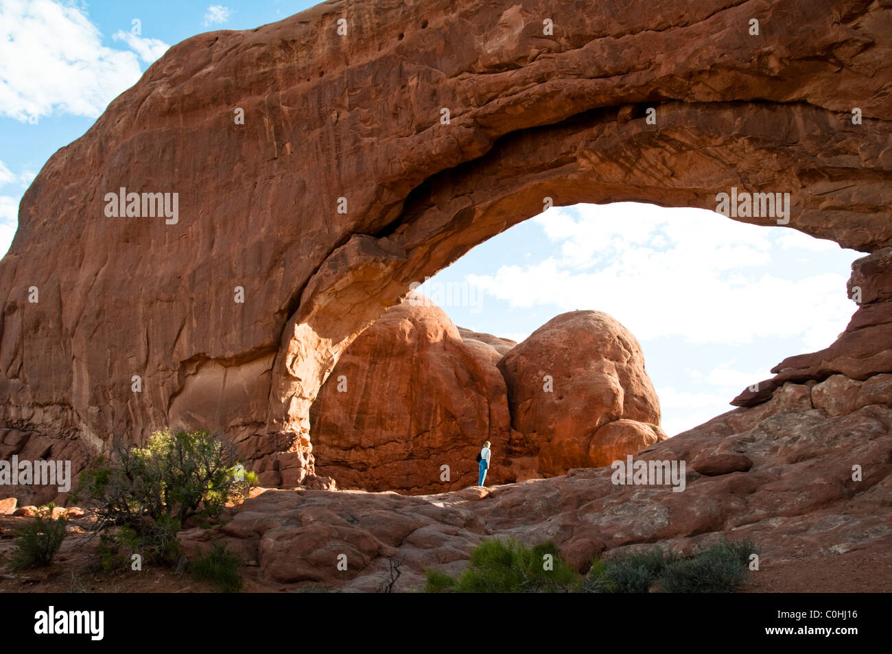 North Window Arch,Created by Ceaseless Erosional Powers of Wind and ...