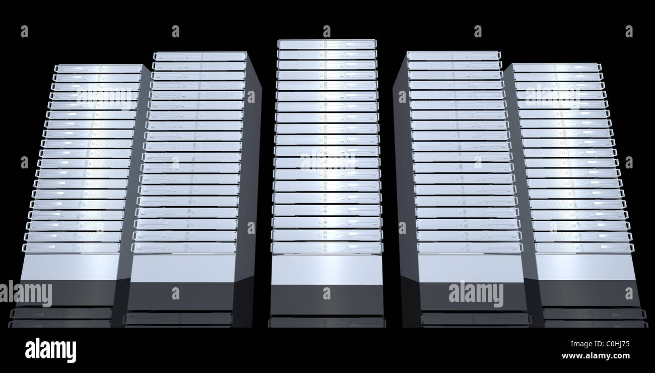 19 inch server racks Stock Photo - Alamy