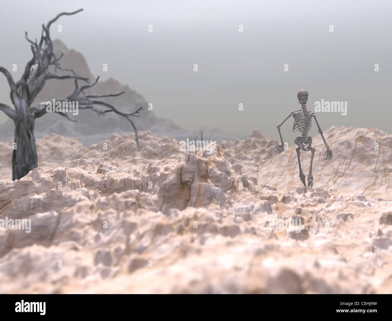 March of a skeleton Stock Photo - Alamy