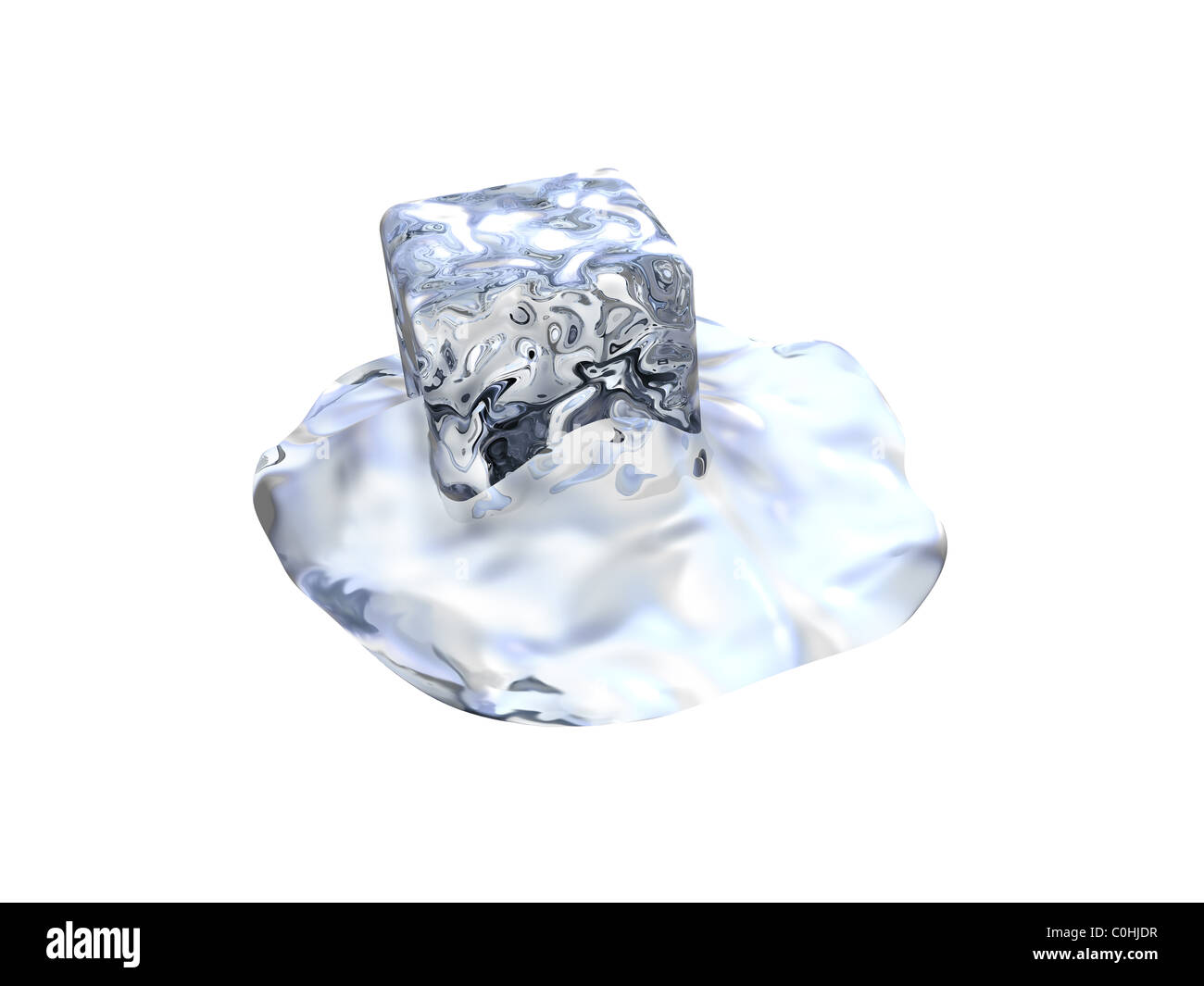 A melting Ice Cube Stock Photo - Alamy