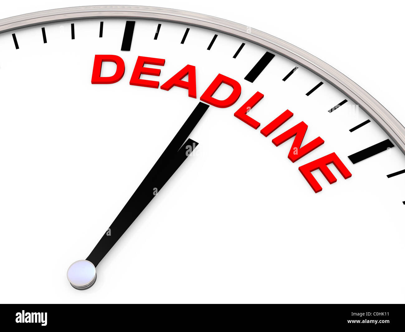 deadline-as-letters-on-a-clock-stock-photo-alamy