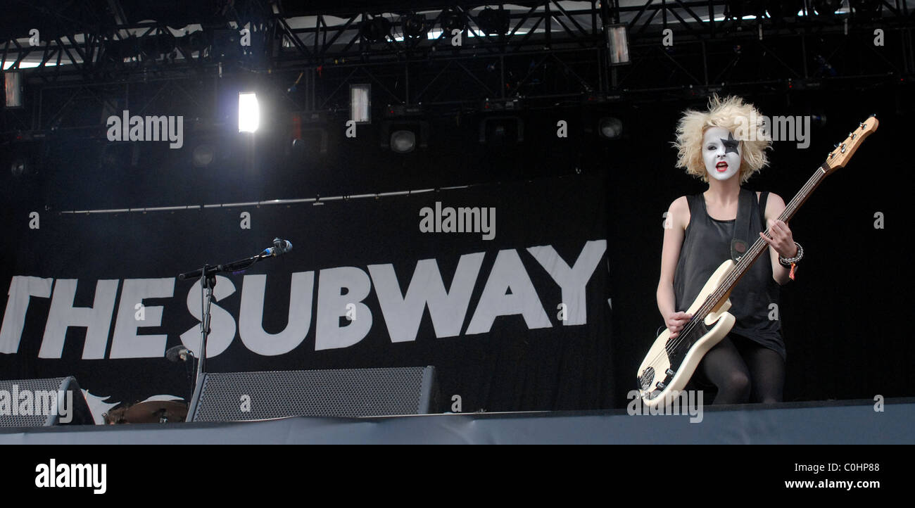 Charlotte Cooper Of The Subways Download Festival 2008 - Day One at ...