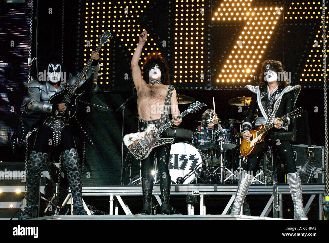 Kiss Performing Live Download Festival 2008 - Day One at Donington Park ...