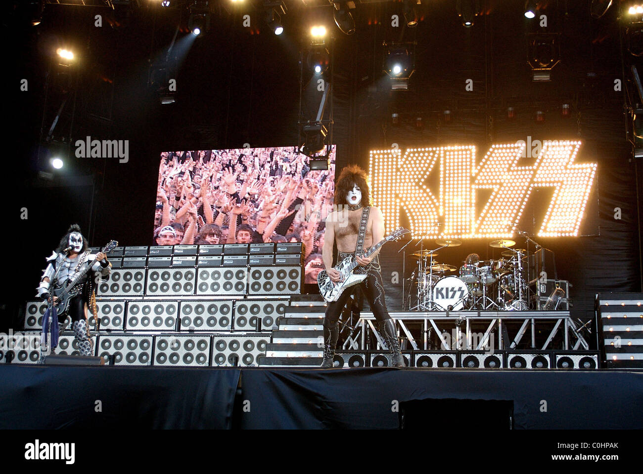 Kiss Performing Live Download Festival 2008 - Day One at Donington Park ...