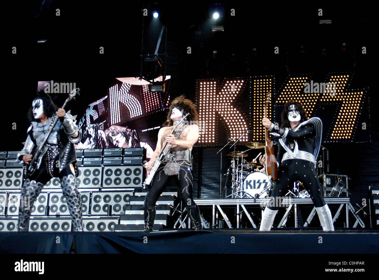 Kiss Performing Live Download Festival 2008 - Day One at Donington Park ...
