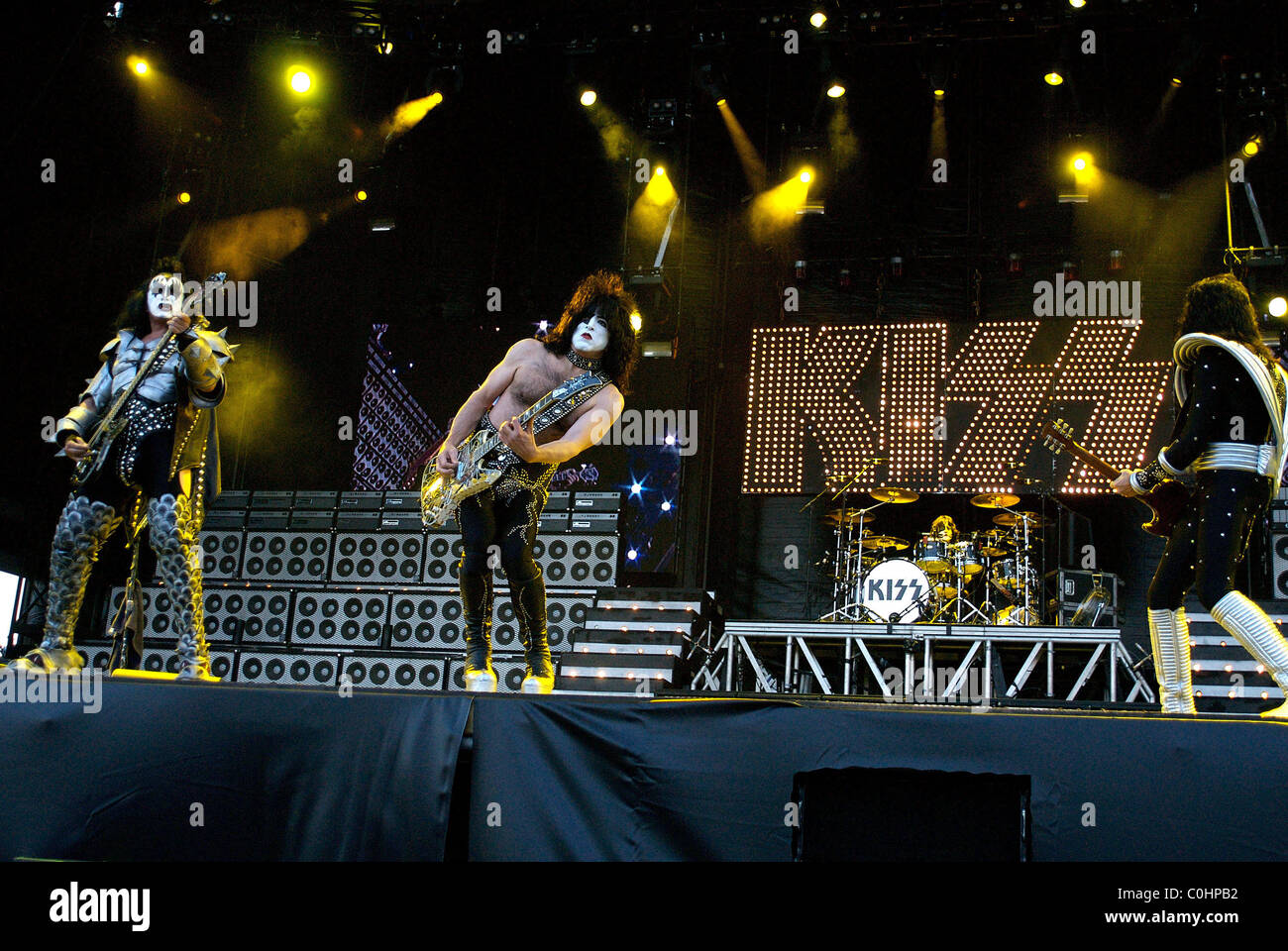 Kiss Performing Live Download Festival 2008 - Day One at Donington Park ...