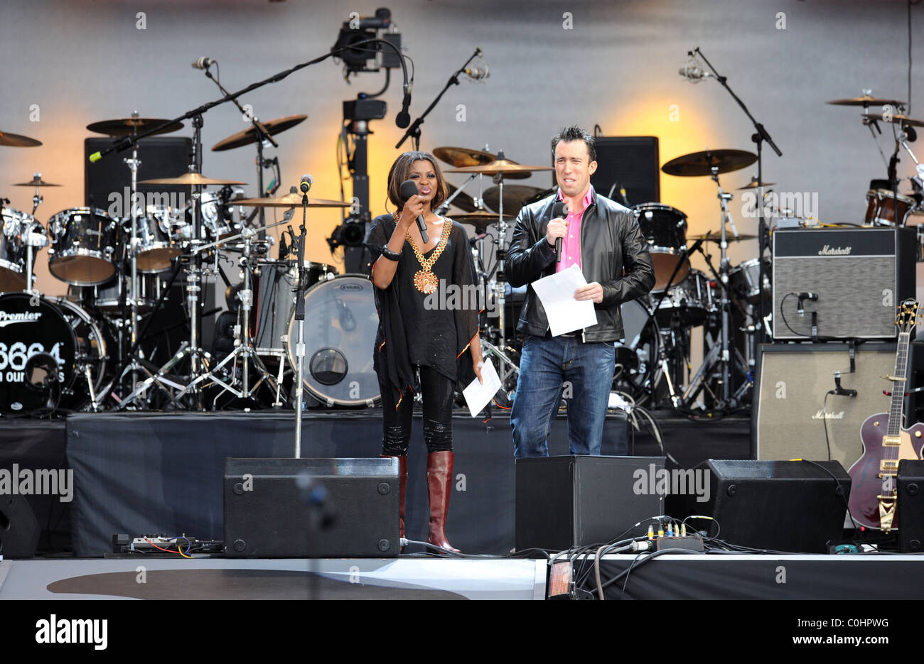 June Sarpong and Christian O'Connell speaks at Nelson Mandela's 90th ...