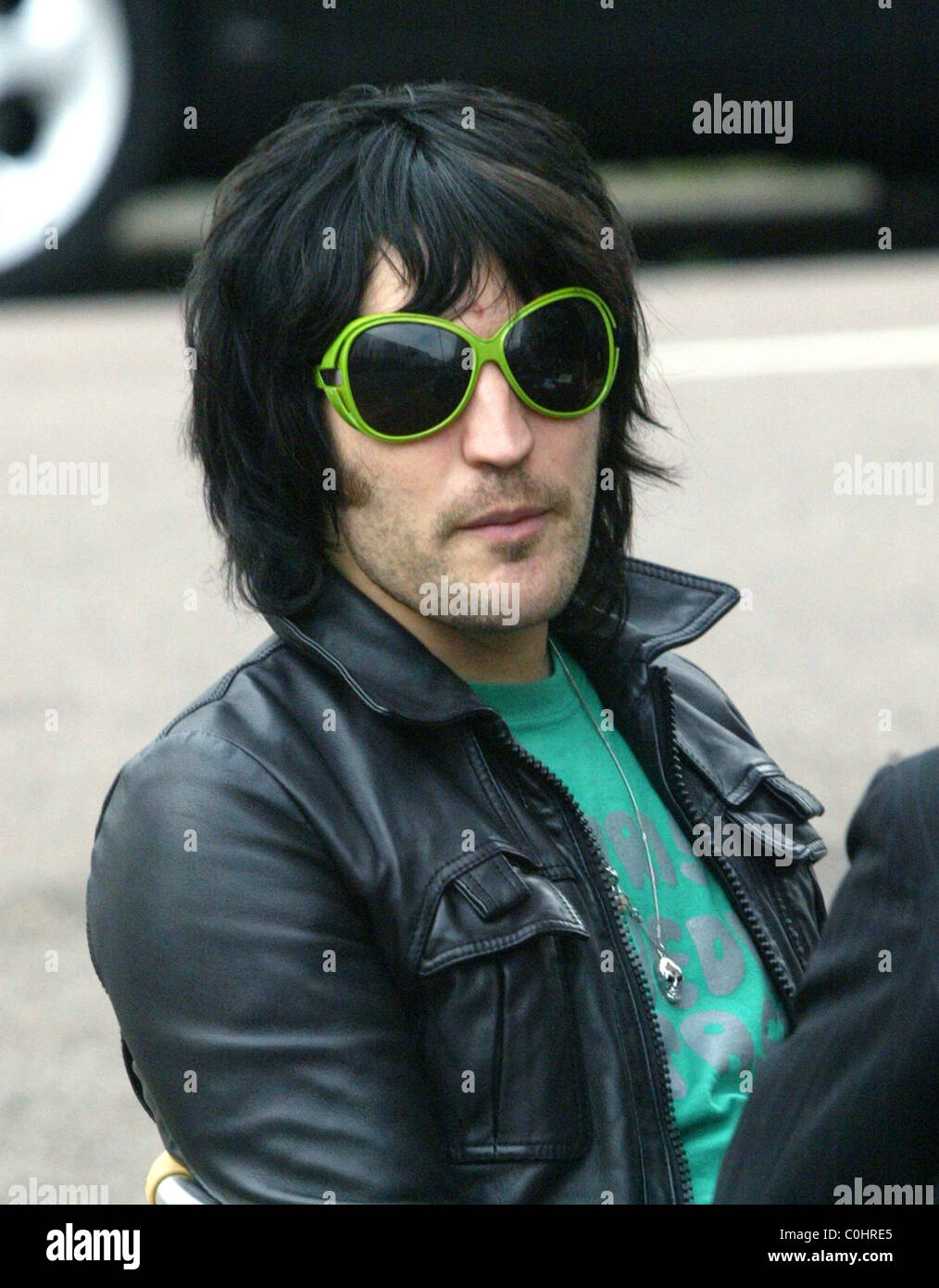 Noel Fielding of The Mighty Boosh takes a phone call as he meets ...