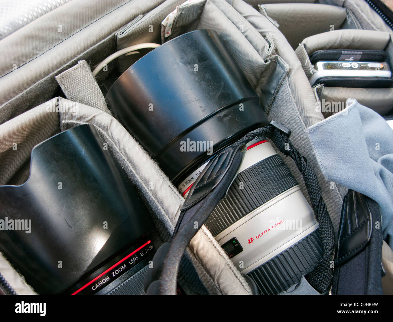 Camera bag kit hi-res stock photography and images - Alamy