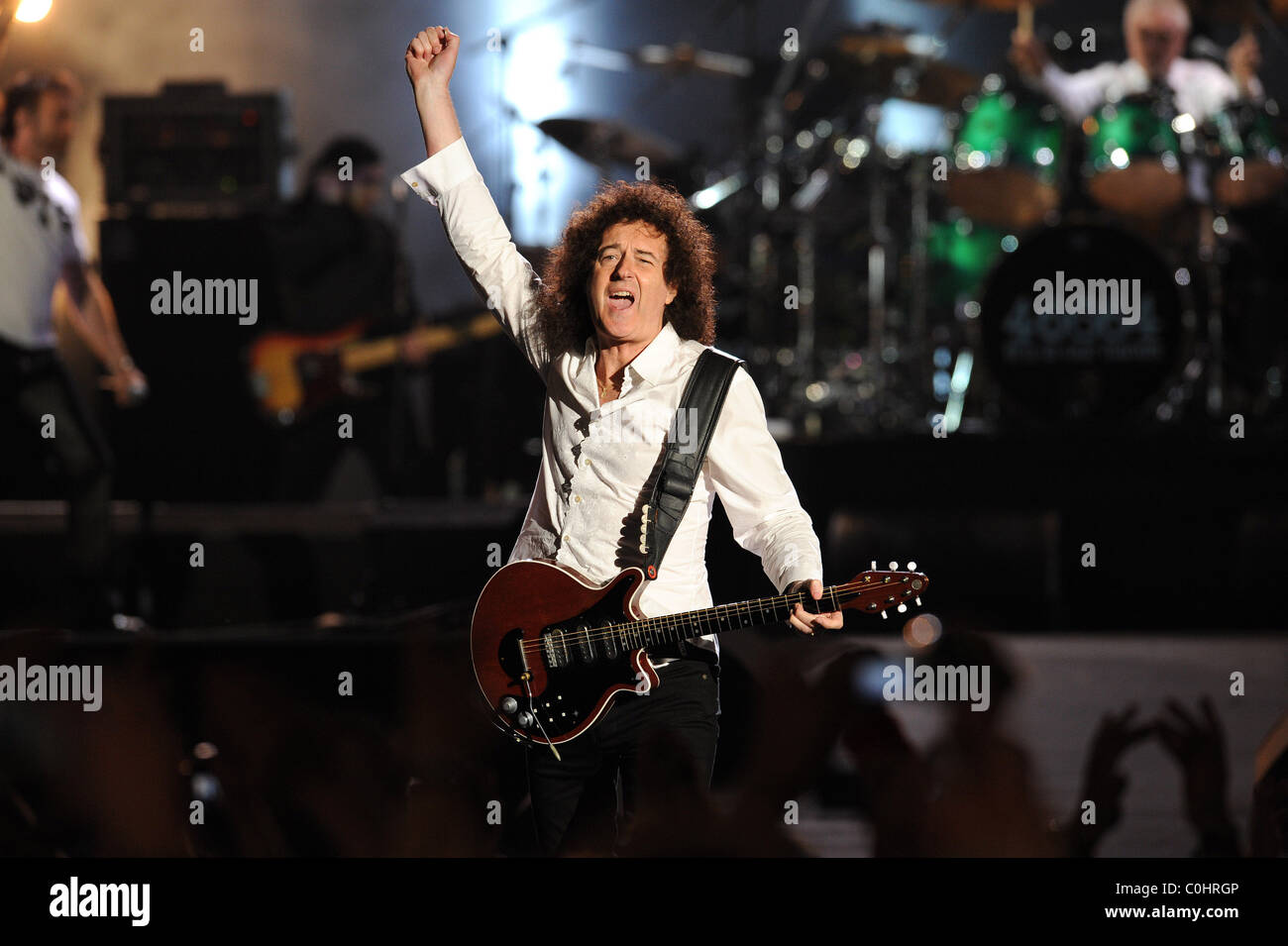 Paul Rodger and Brian May of Queen Nelson Mandela birthday concert held ...