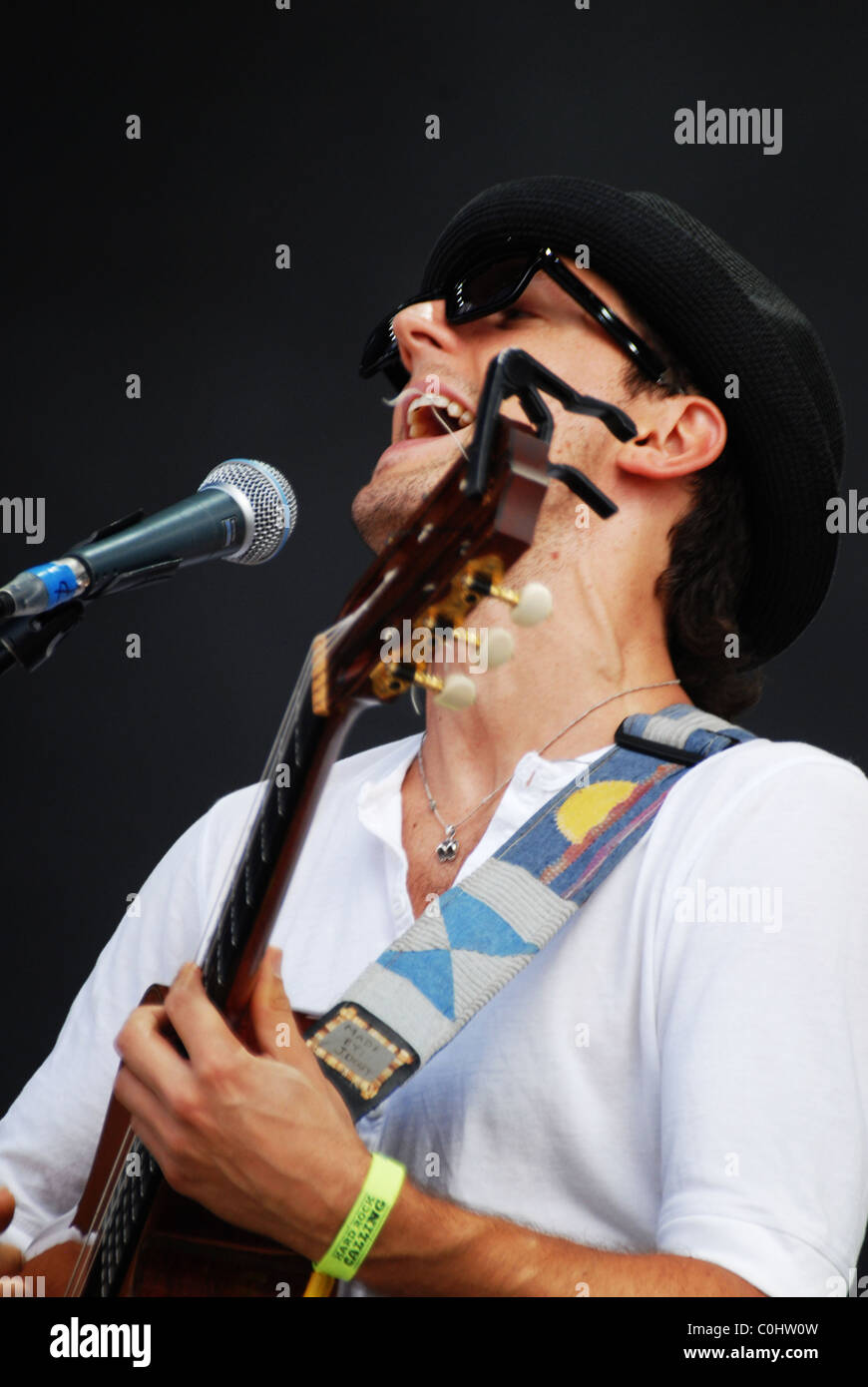 Jason Mraz performing live at 'Hard Rock Calling' in Hyde Park,London ...